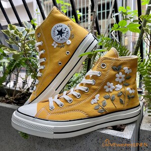 Custom Embroidered Converse High Tops/ Custom Converse Chuck Taylor ...