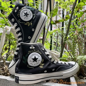 Custom Converse Chuck Taylor Embroidered/ Ghost Embroidered Converse ...