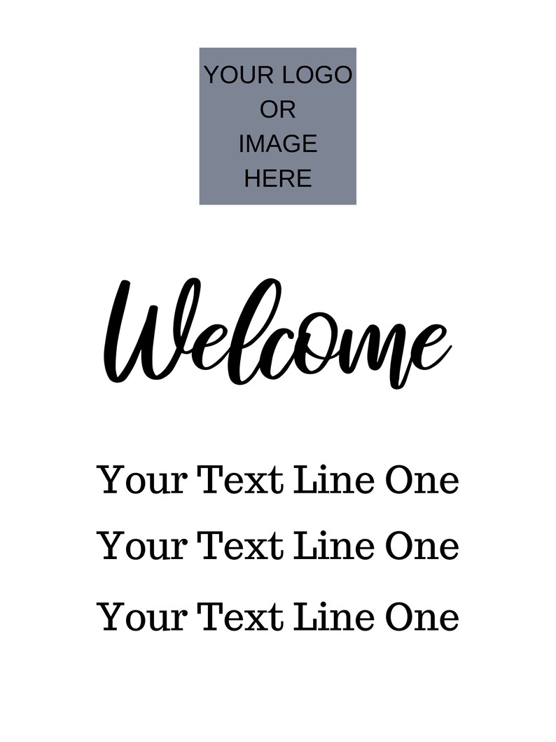 Custom Printable Meeting Event Welcome Sign - Etsy