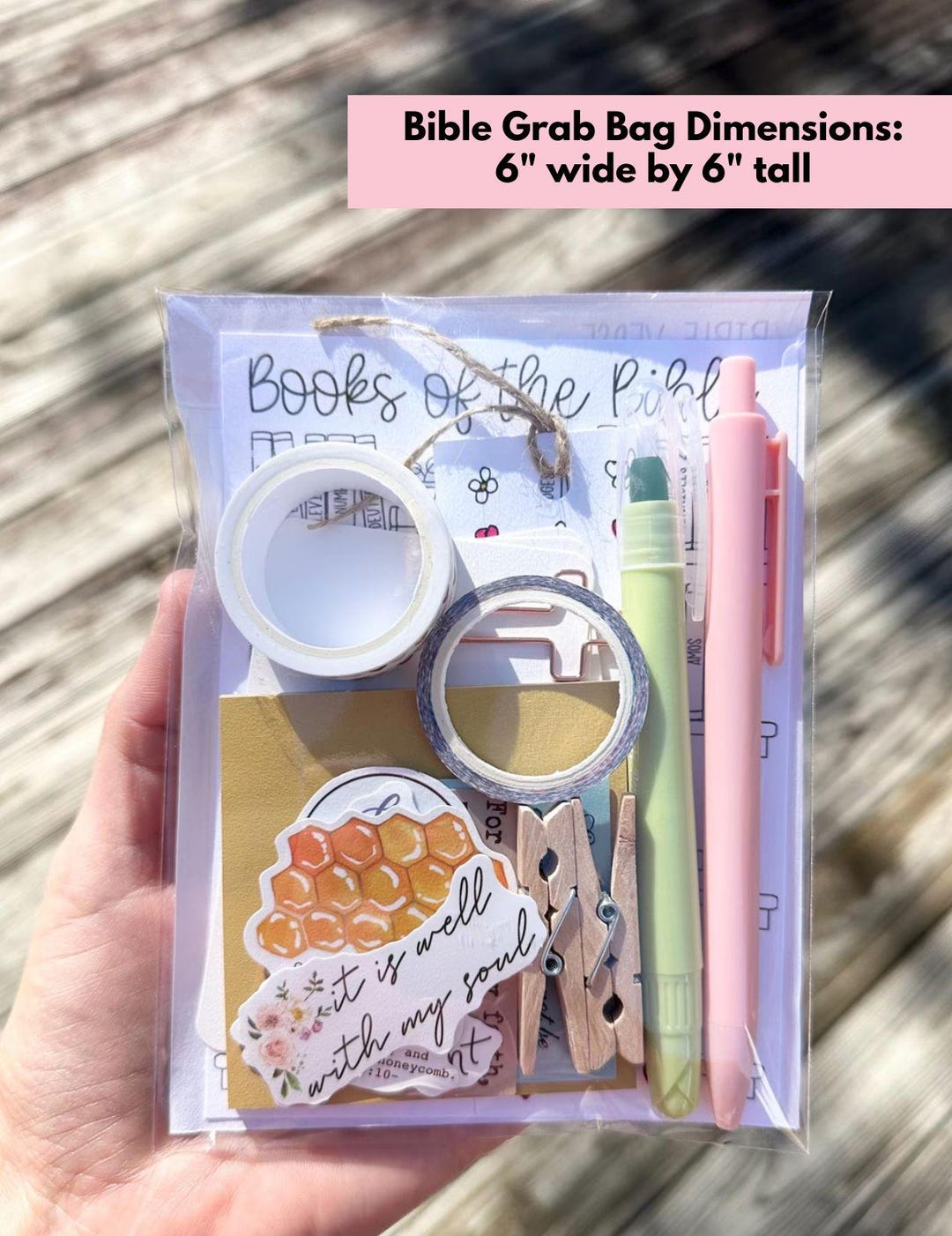Bible Grab Bag, Bible Accessories, Faith Based Bible Study, Christian ...