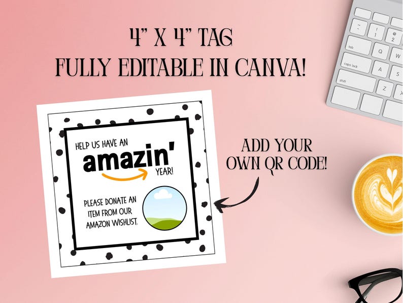 Back to School QR Code Classroom Wish List for Teachers, Editable in ...