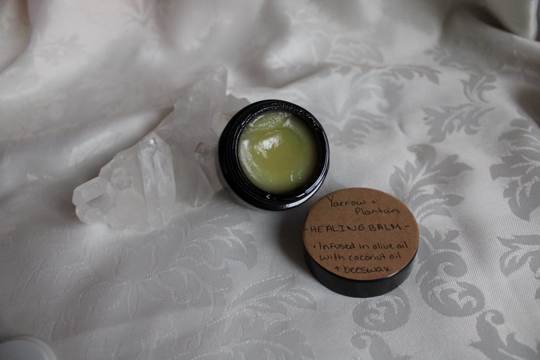 Herbal Balm, Yarrow and Plantain Infused Oil, 1oz - Etsy