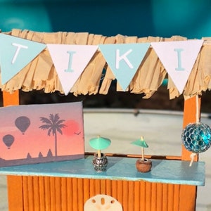 Mini Tiki Bar 4 High Times Tiki Miniature Tiki Scene 4 in. | Etsy