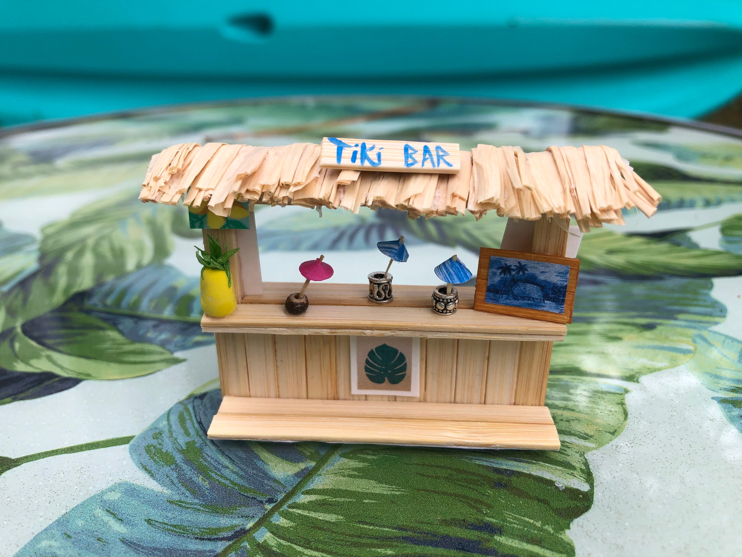 Bambus Mini Tiki Bar Bastelset 2 Zoll groß Dekorieren Sie - Etsy.de