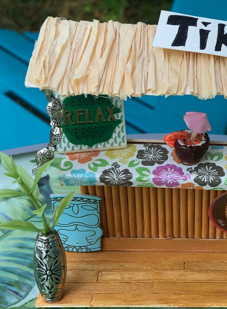 Tiki Bar Craft Kit Handmade Hawaiian Luau Party Decor Unique Gift for ...