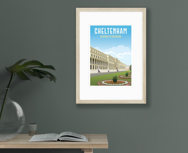 Cheltenham Poster Print / Regency Promenade Art / Home Decor / - Etsy