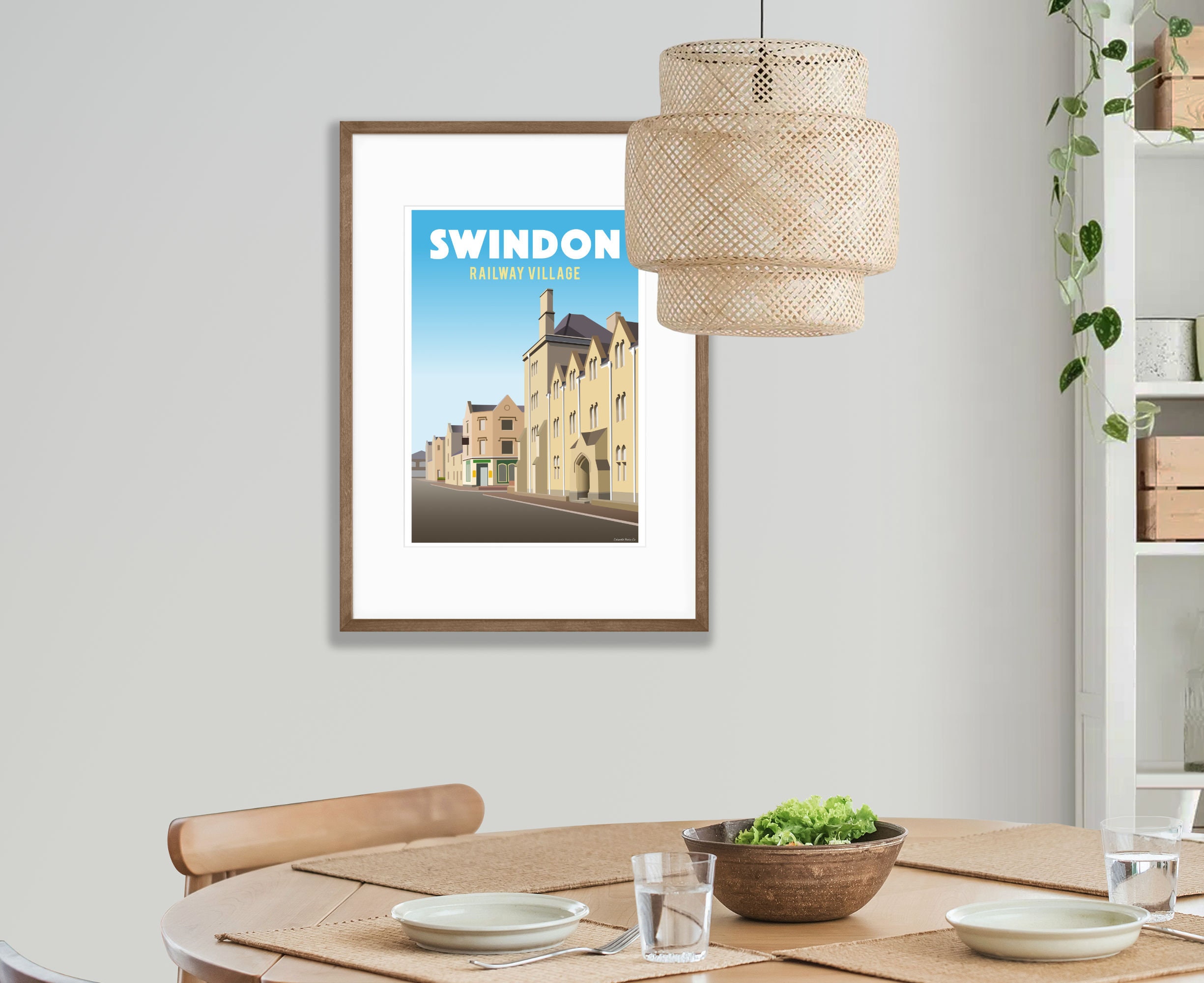 Swindon Railway Village Poster / Vintage Style Travel Art - Etsy UK