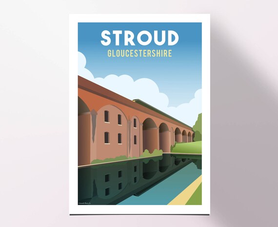 Stroud Poster /railway Viaduct Bridge Art Print / - Etsy UK