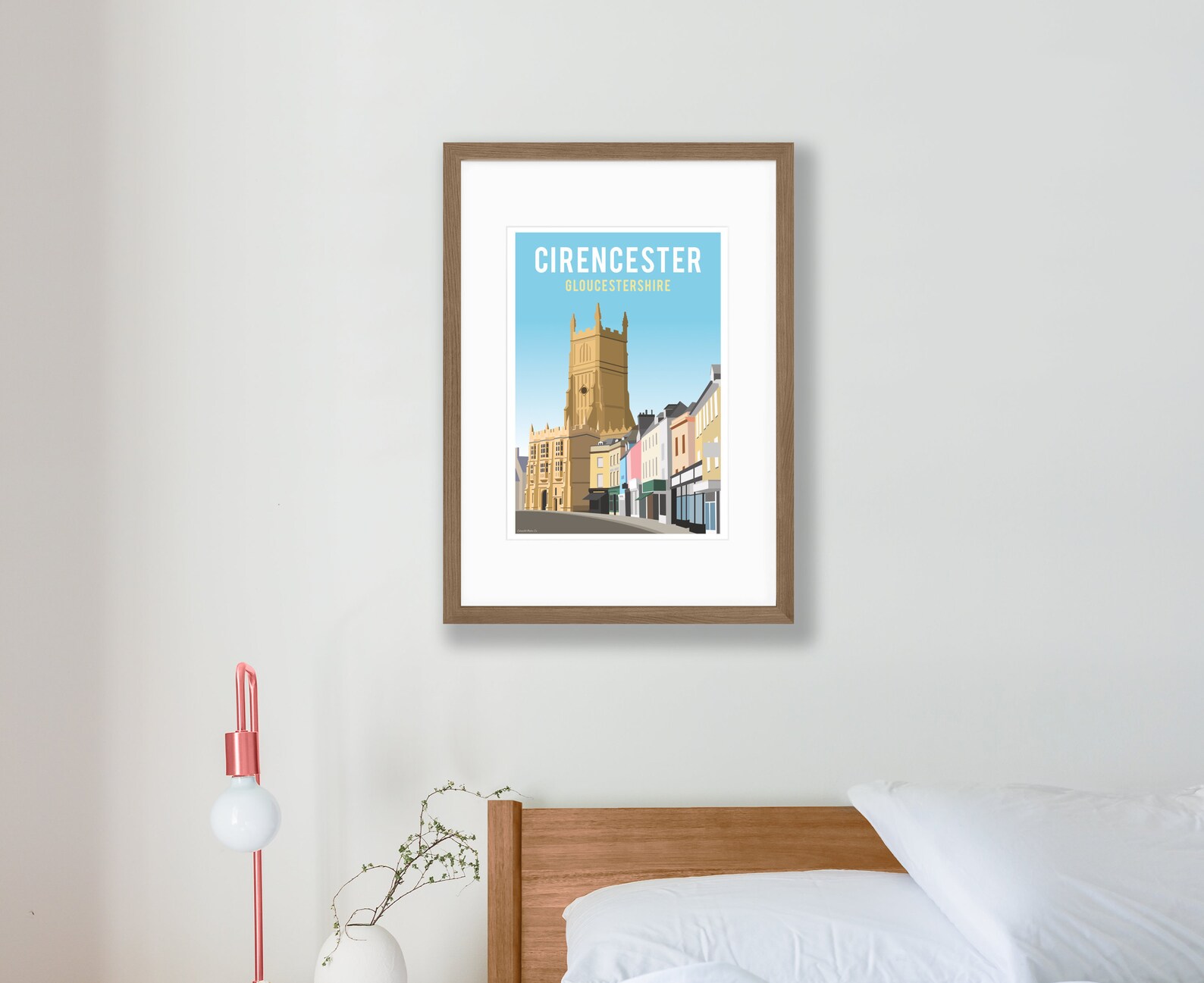 Cirencester Church & Marketplace Poster /cotswold Print / - Etsy