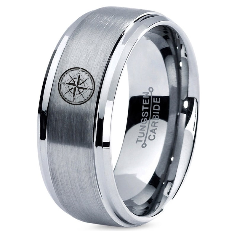Mens Compass Signet Rings - Etsy