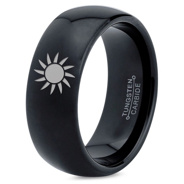 Black Sun Ring - Etsy