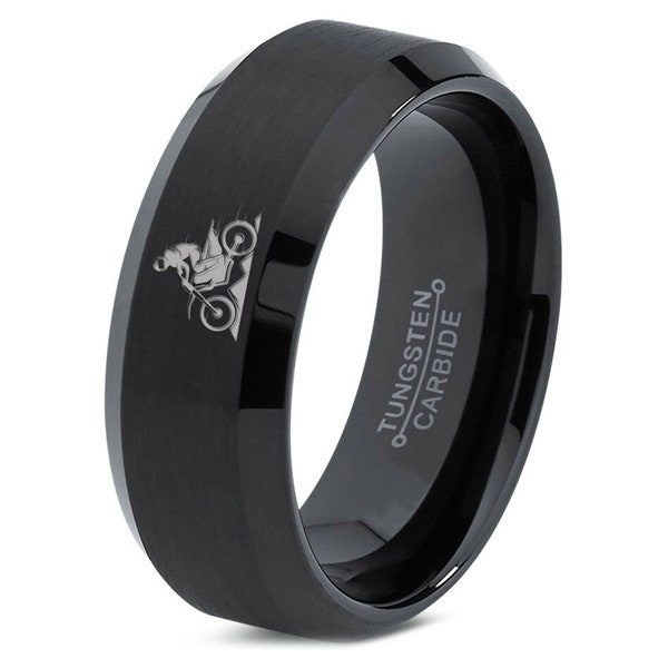 Biker Wedding Rings - Etsy