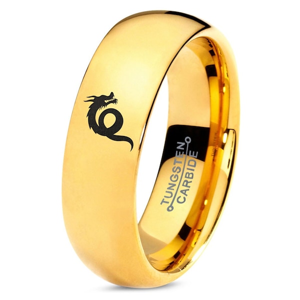 Dragon Wedding Ring Set - Etsy