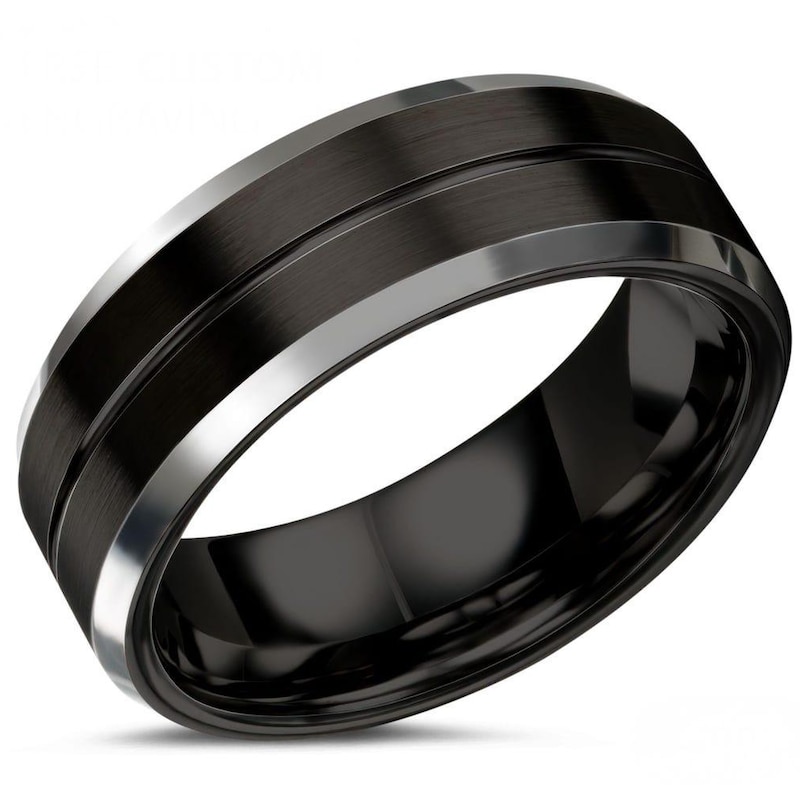 Black Metal Ring - Etsy