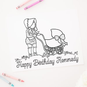 bonnet girls coloring pages