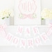 Pink Watercolor Name Banner Printable PDF Watercolor Pink Letter Name ...