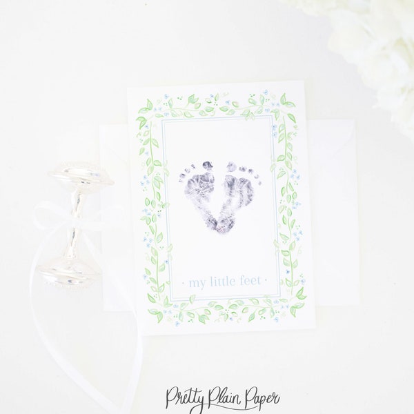 Hospital Footprint Card - Etsy