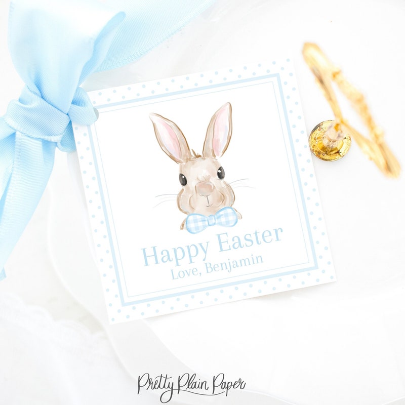 Easter Tags Preppy - Etsy