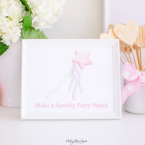 Make a Fairy Wand Sign | Printable | 8x10 | Fairy Party Sign ...