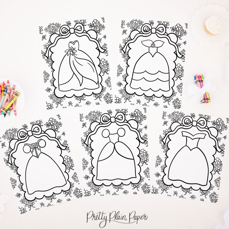 Princess Tea Coloring Page - Etsy