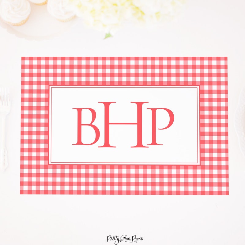 Gingham Placemats - Etsy