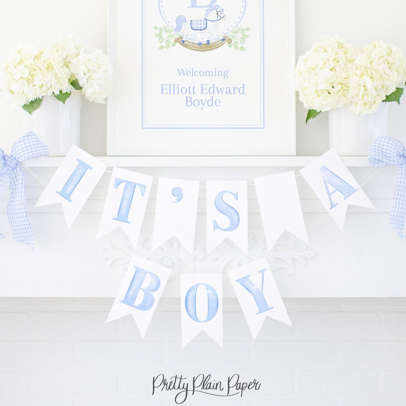 Boy Baby Shower Banner - Etsy