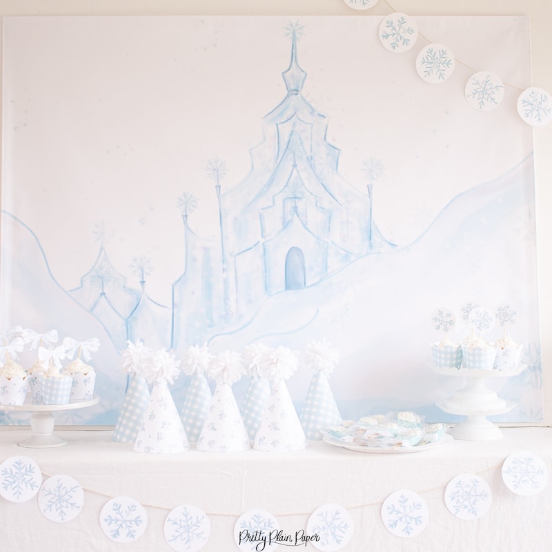 Frozen Backdrop - Etsy