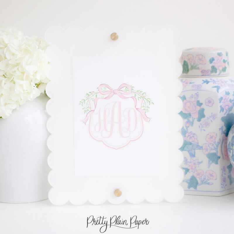 Pink Monogram - Etsy