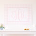 Monogram & Pink Gingham Birthday Backdrop Poster Printable - Etsy