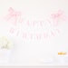 Pink Watercolor Happy Birthday Banner Printable ALL Letter - Etsy