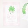 Editable Lucky One Birthday Invitation, 1st Birthday, St. Patrick's Day ...