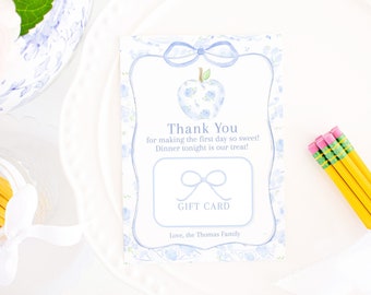 First Day Dinner Teacher Gift - Etsy