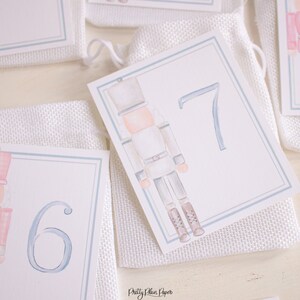 Nutcracker Advent Calendar, Watercolor Printable Christmas Advent ...