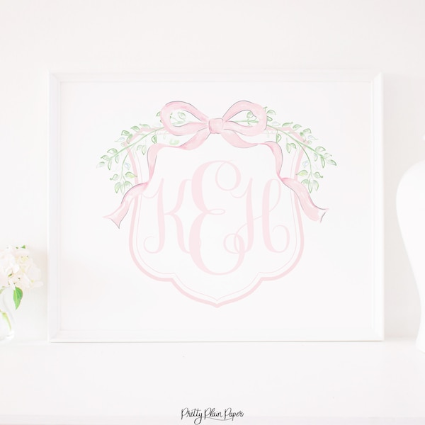 Pink Monogram - Etsy