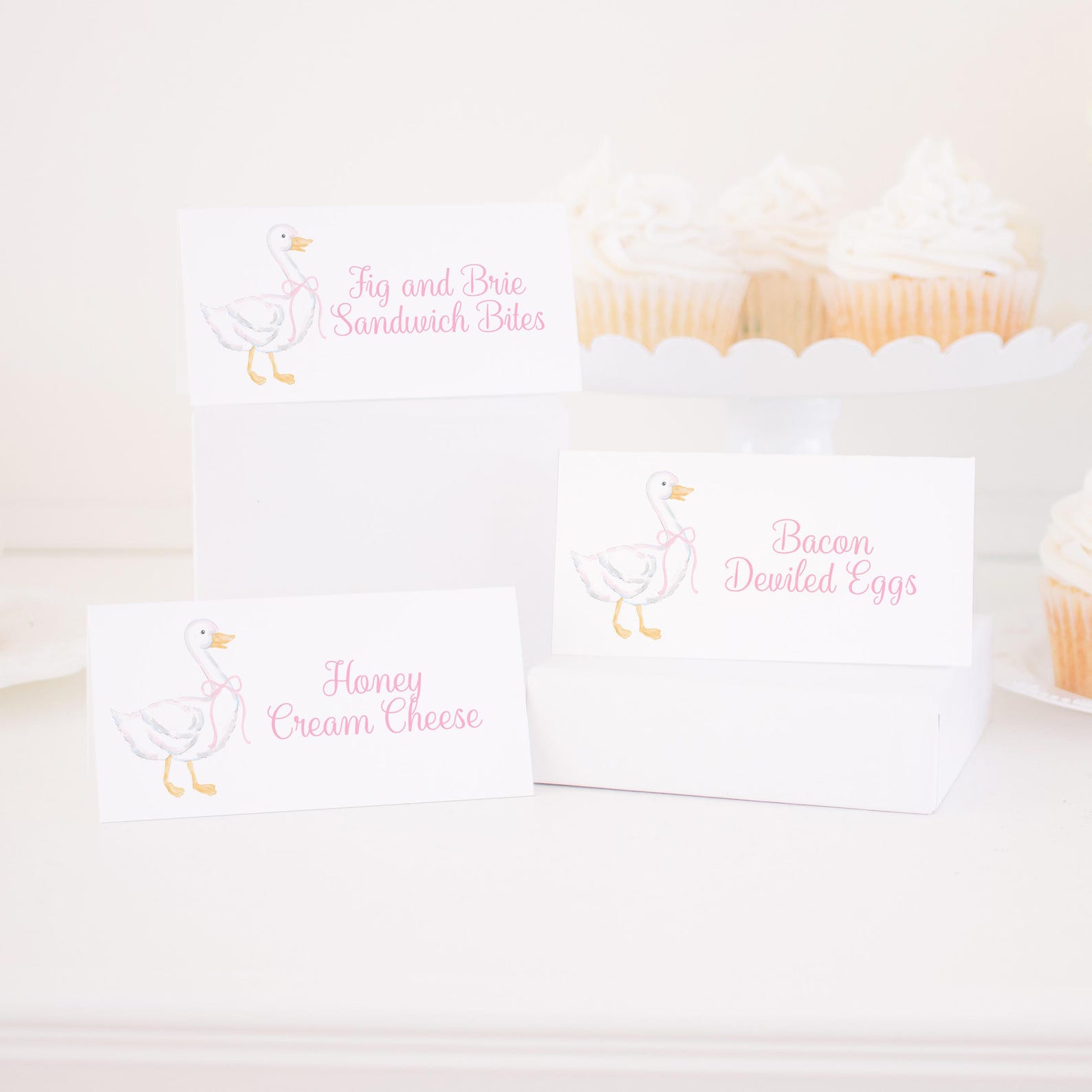 Food Labels or Place Cards | Silly Goose | 2x4 Tent Style Printable ...