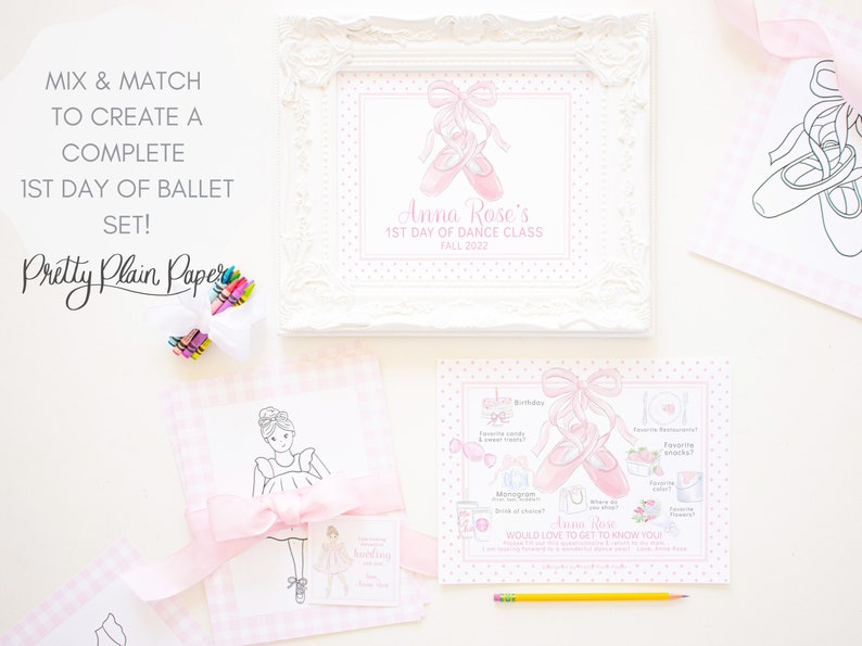 Ballet Class Treat Tags | Printable | Watercolor 1st Day of Ballet ...