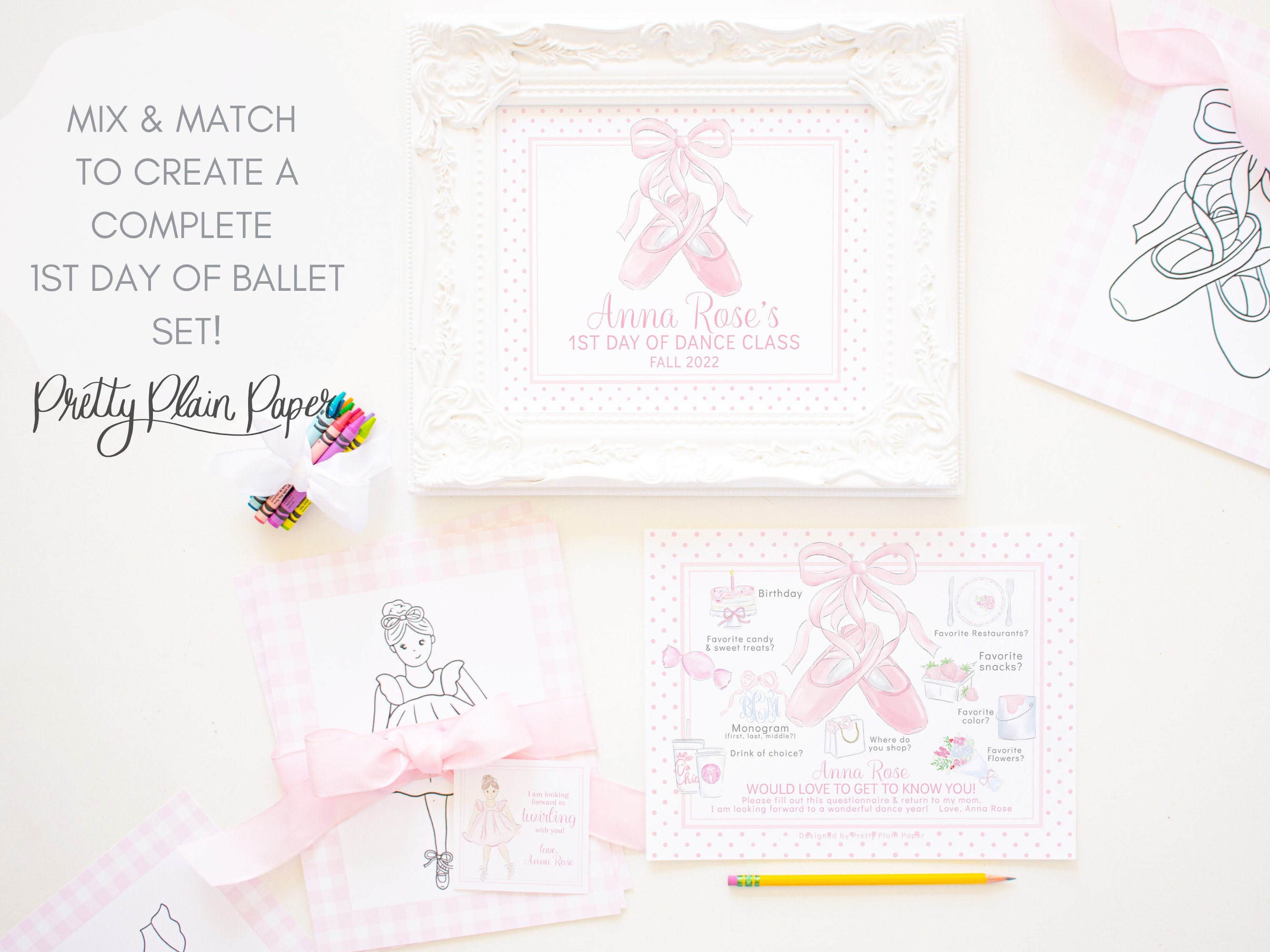 Ballet Class Treat Tags | Printable | Watercolor 1st Day of Ballet ...