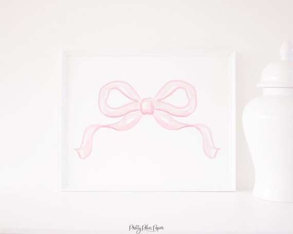 Baby Pink Bow Clipart