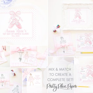 Ballet Class Treat Tags | Printable | Watercolor 1st Day of Ballet ...