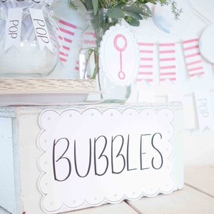 Bubble Party - Bubbles Sign Printable Download 0104 - Etsy