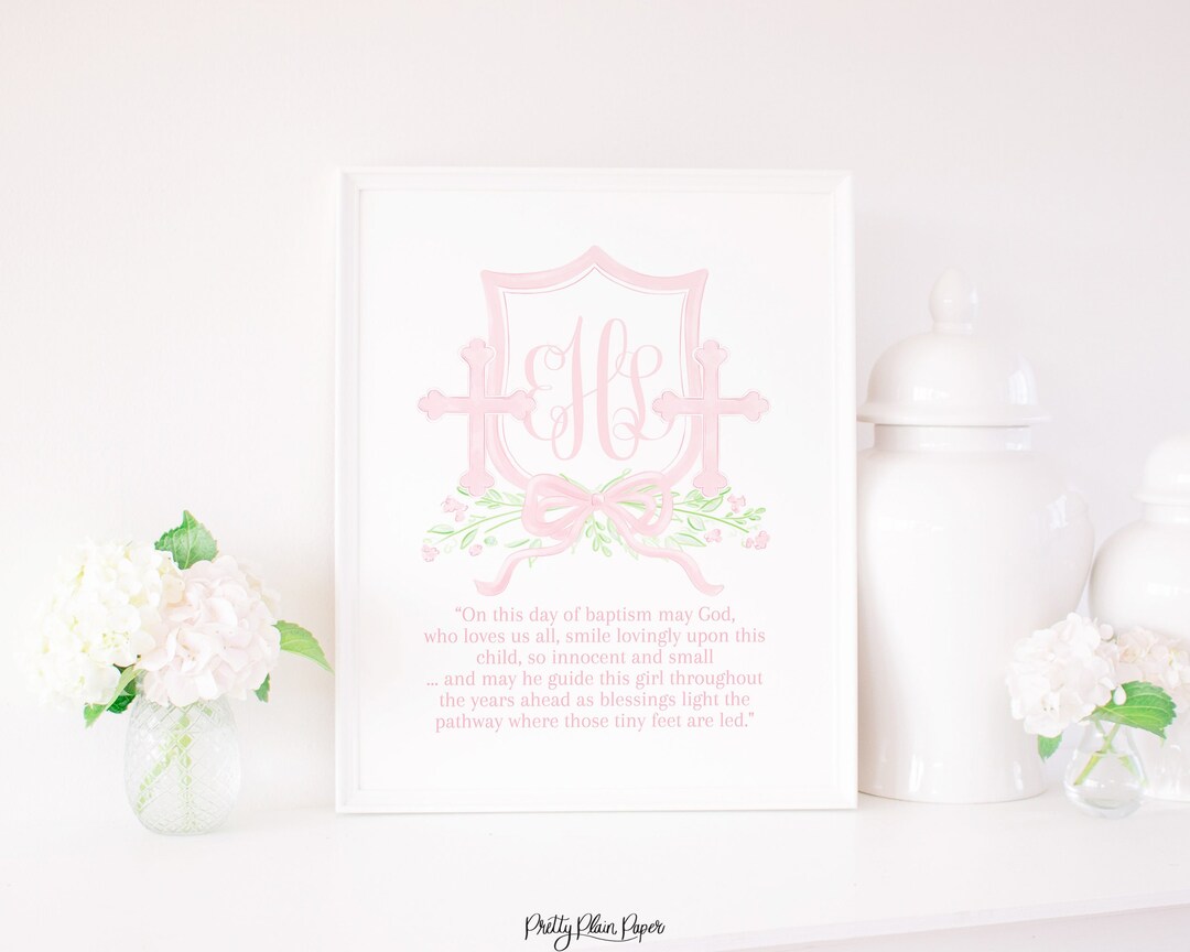 Watercolor Baptism Sign or Quote | 8x10 or 16x20 | Editable Text ...