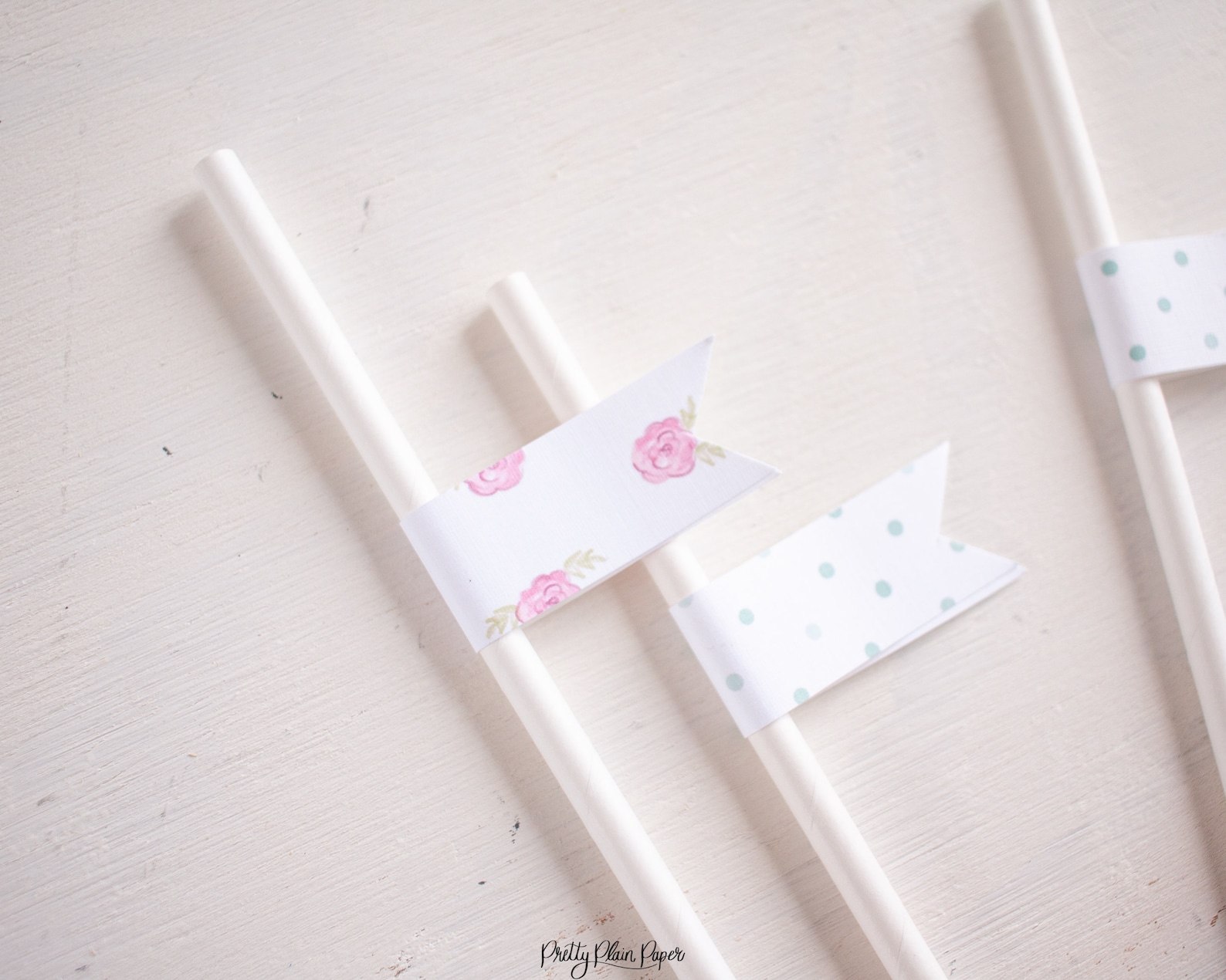 Pattern Straw Topper Flags Printable Straw Flags Download | Etsy