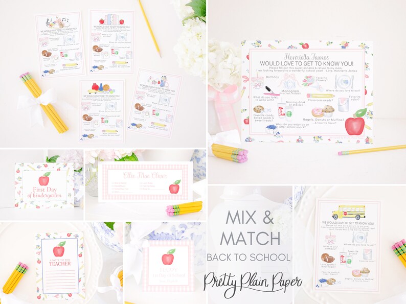 Watercolor Get to Know the Teacher Questionnaire | Printable & Editable ...
