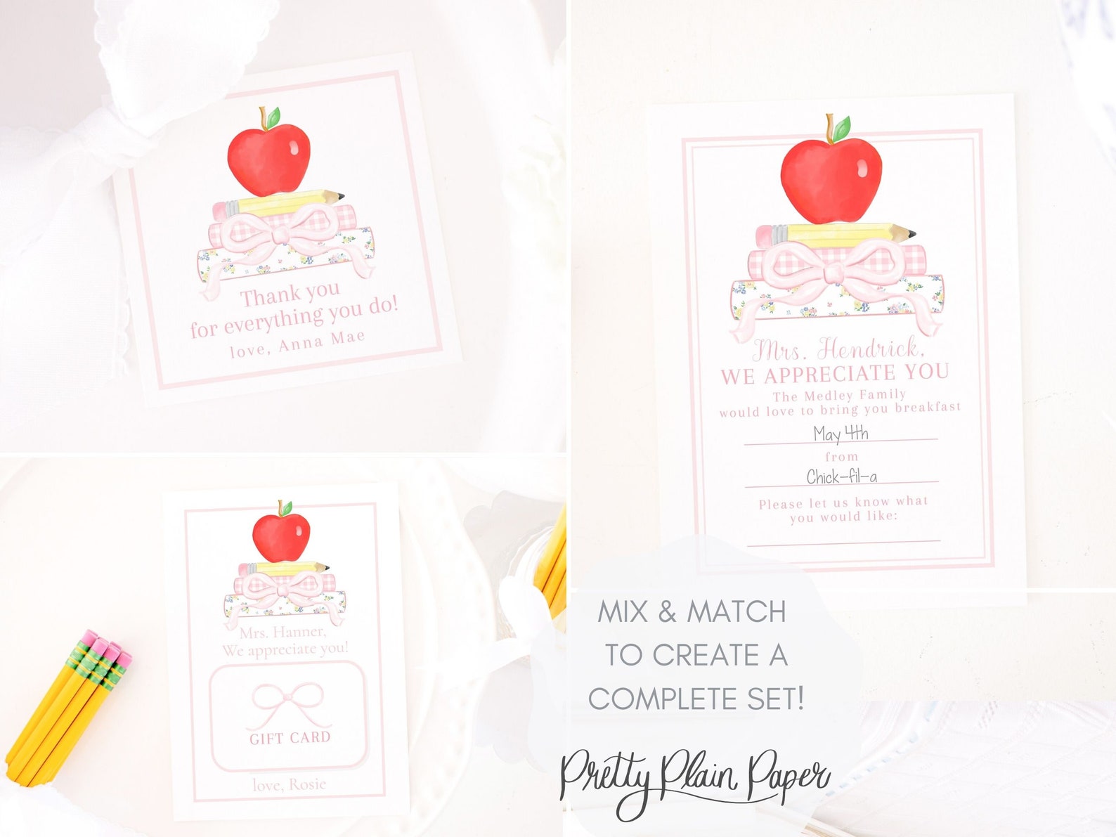 Teacher Appreciation Gift Card Printable Teacher Printable - Etsy