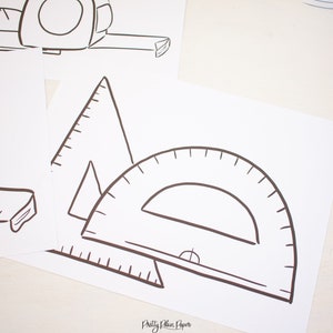 Tape Measure, Measuring Tools, Rulers Coloring Pages | Printable ...