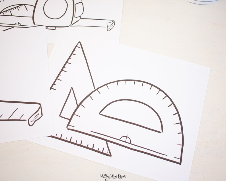 Tape Measure Measuring Tools Rulers Printable Coloring - Etsy