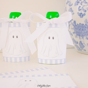 Watercolor Blue Ghost Applesauce Pouch Halloween Printable | Halloween ...