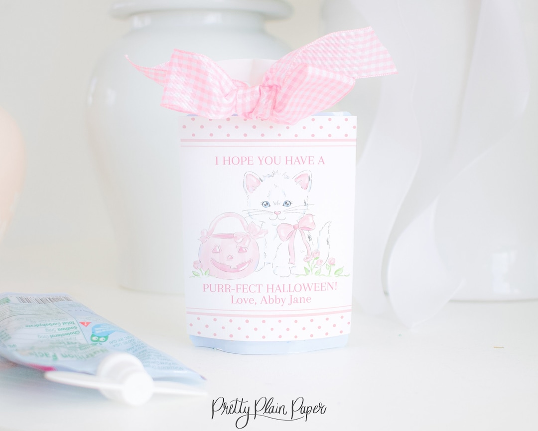 Applesauce Pouch or Yogurt Pouch Printable | Watercolor Pink Kitten ...
