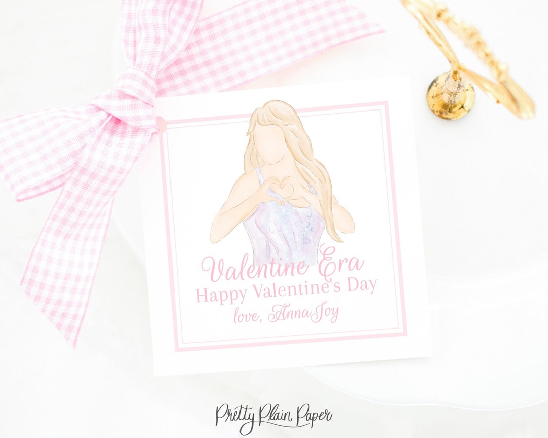 Valentine Tag | Valentine Era | 3.5x3.5 Printable Digital Download ...