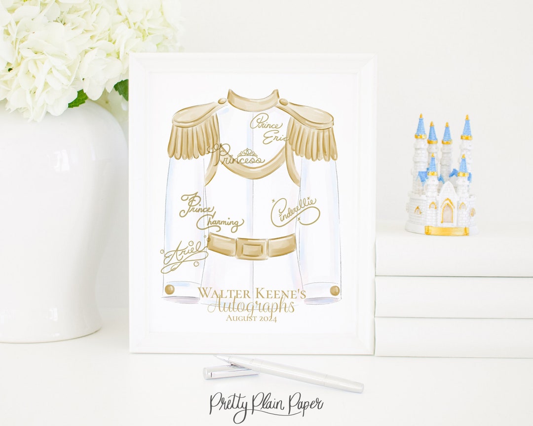 Watercolor Character Signatures | 8x10 Autograph Printable | Watercolor ...